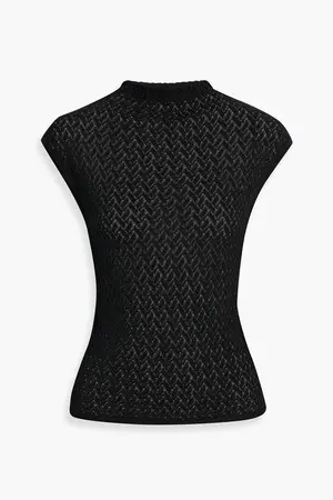 Rag & Bone Tana Crocheted Wool Top