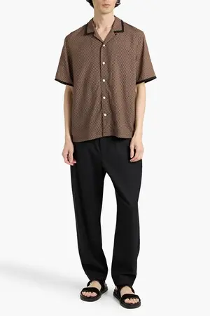 Rag & Bone Geo Printed Crepe Shirt
