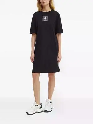 Armani Exchange Logo-patch Midi Dress