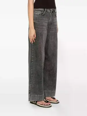 BETTY & CO Washed Wide-leg Jeans