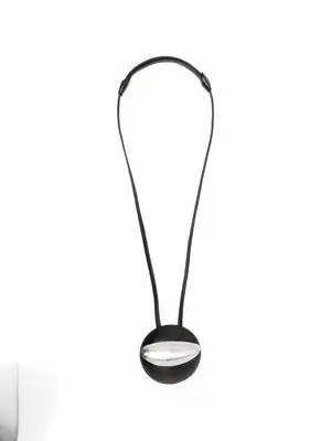 MONIES Isola Circular-pendant Necklace - Black