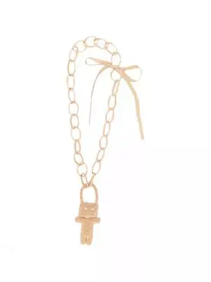 MAISON JEJIA Beaded Robot Motif Necklace - Neutrals