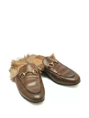 Gucci Princetown Mules - Brown