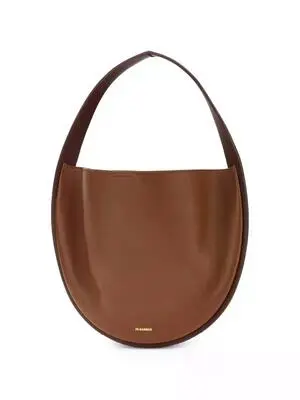 JIL SANDER Ovine Leather Pivot Shoulder Bag - Neutrals
