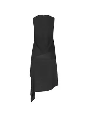 Michael Kors Asymmetric Veiled Midi Dress