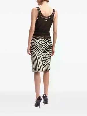 16Arlington Delta Zebra-print Skirt - Neutrals