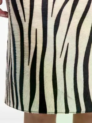 16Arlington Delta Zebra-print Skirt - Neutrals
