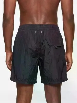Stone Island Logo-print Swim Shorts - Grey
