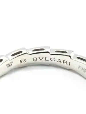 BVLGARI 18k White Gold Serpenti Viper Ring