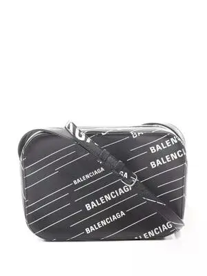 Balenciaga 2000s Leather Shoulder Bag - Black