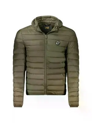 Roberto Cavalli Quilted Hooded Jacket - Green