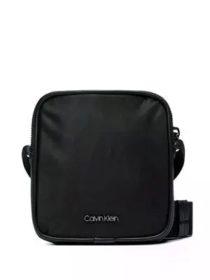 Calvin Klein Logo Messenger Bag - Black