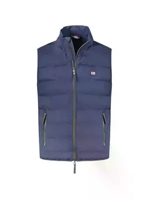 NORWAY 1963 Padded Gilet With Logo Patch - Blue