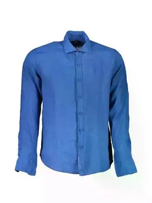 LA MARTINA Embroidered-logo Linen Shirt