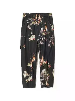 Undercover Black Wash Pants For Men