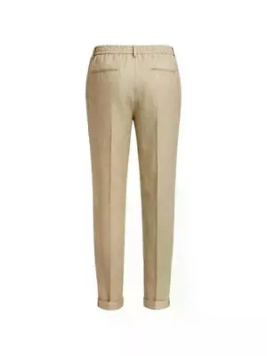 Peserico Pleated Drawstring Trousers - Neutrals