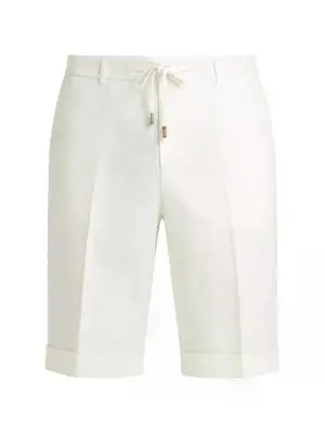 Peserico Drawstring Turned-up Shorts - White