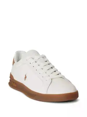 Polo Ralph Lauren Logo-embroidered Leather Sneakers