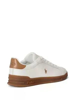 Polo Ralph Lauren Logo-embroidered Leather Sneakers