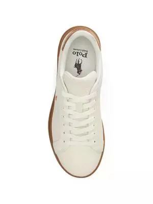 Polo Ralph Lauren Logo-embroidered Leather Sneakers