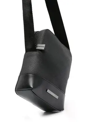 Calvin Klein Pebbled-texture Shoulder Bag With Logo Plaque