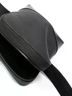 Calvin Klein Pebbled-texture Shoulder Bag With Logo Plaque