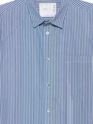 Sacai Stripe-print Poplin Shirt