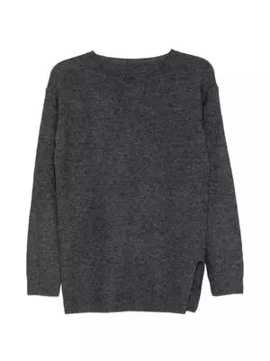 Prada Crew-neck Side-slit Sweater