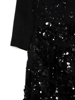 Prada V-neck Sequin Dress