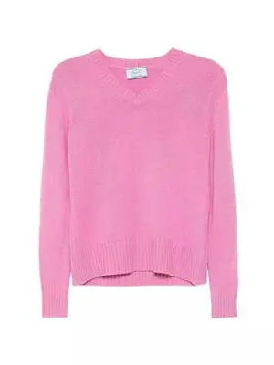 Prada V-neck Cashmere Sweater