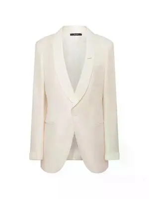 TOM FORD Shawl-lapel Honeycomb-textured Jacket