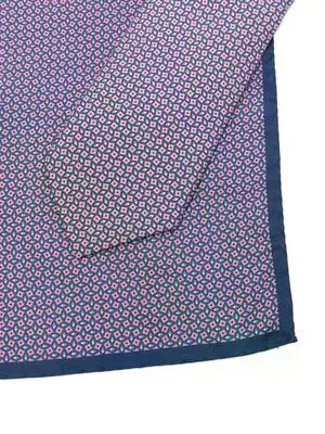 Canali Geometric Tie Set - Pink