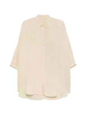 120% Lino 3/4 Sleeve Shirts For Women