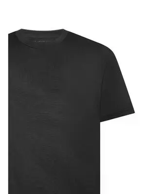 LOW BRAND Crew-neck Short-sleeve T-shirt - Black