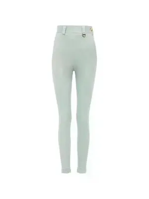 Chloé Pressed-crease High-waisted Trousers - Green
