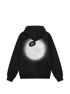 StÜssy 8 Ball Fade Drawstring Hoodie - Black