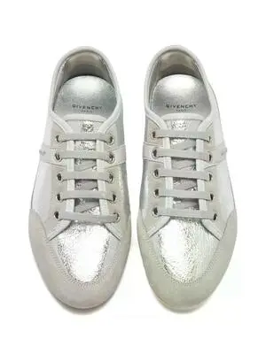 Givenchy Metallic Panelled Sneakers - Silver