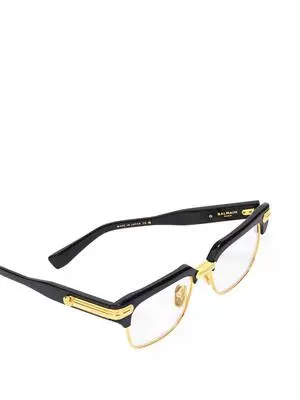 Balmain Square Frame Glasses - Black