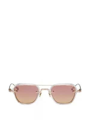 AKONI Jura Geometric-frame Sunglasses - Gold