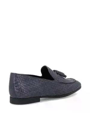 FRAU Woven Tassel Loafers - Blue