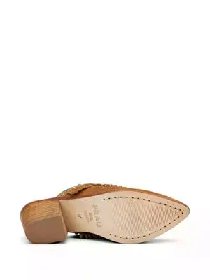 FRAU Fringed Studded Mules