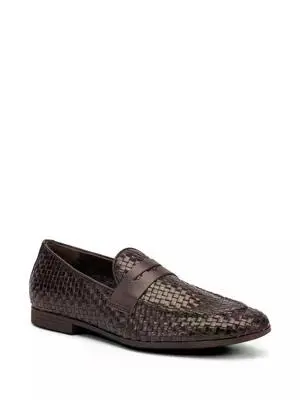 FRAU Woven Leather Loafers