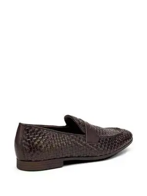 FRAU Woven Leather Loafers