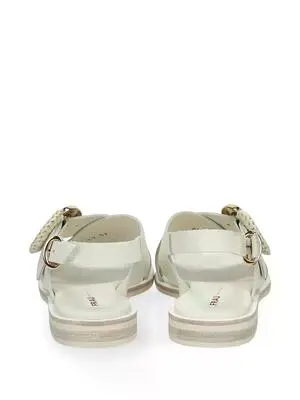 FRAU Buckle-detail Leather Sandals - White