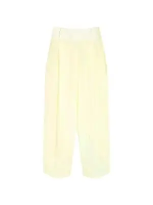 Sportmax Wide-leg Trousers - Yellow