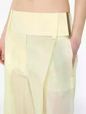 Sportmax Wide-leg Trousers - Yellow