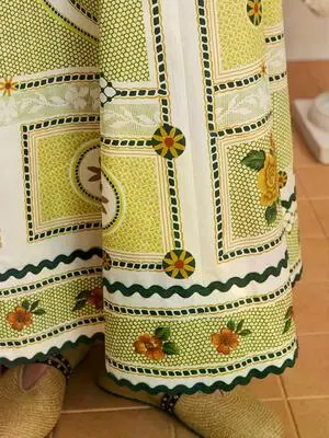 ALEMAIS Dixie Summer Floral-print Maxi Dress - Yellow