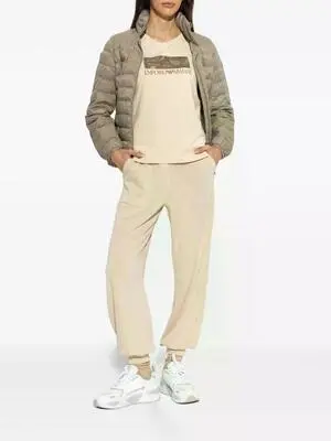 EA7 Logo-print Padded Jacket - Neutrals