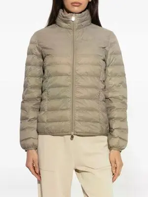 EA7 Logo-print Padded Jacket - Neutrals