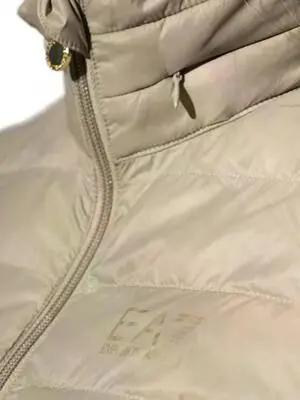 EA7 Logo-print Padded Jacket - Neutrals